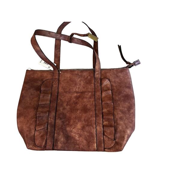 Massini | Bags | Massini Womans Cranberry Crossbody Tote Zip Up Bag ...